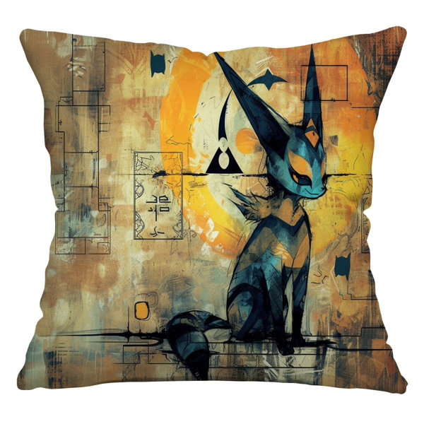 VisionBedding Anime Character Throw Pillow, Animation Cotton Twill ...