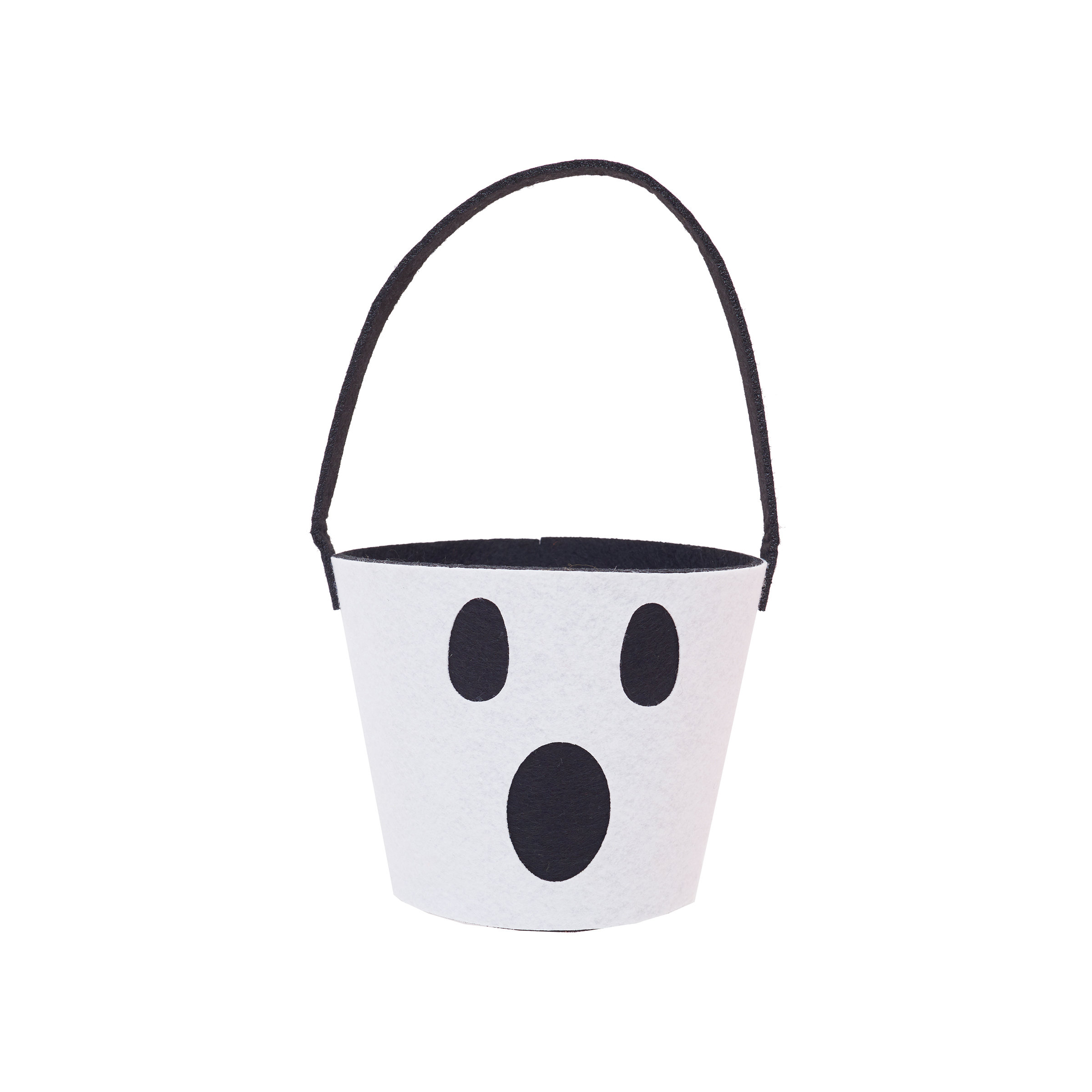 The Holiday Aisle® Ghost Halloween Felt Candy Bucket Decor Decoration ...