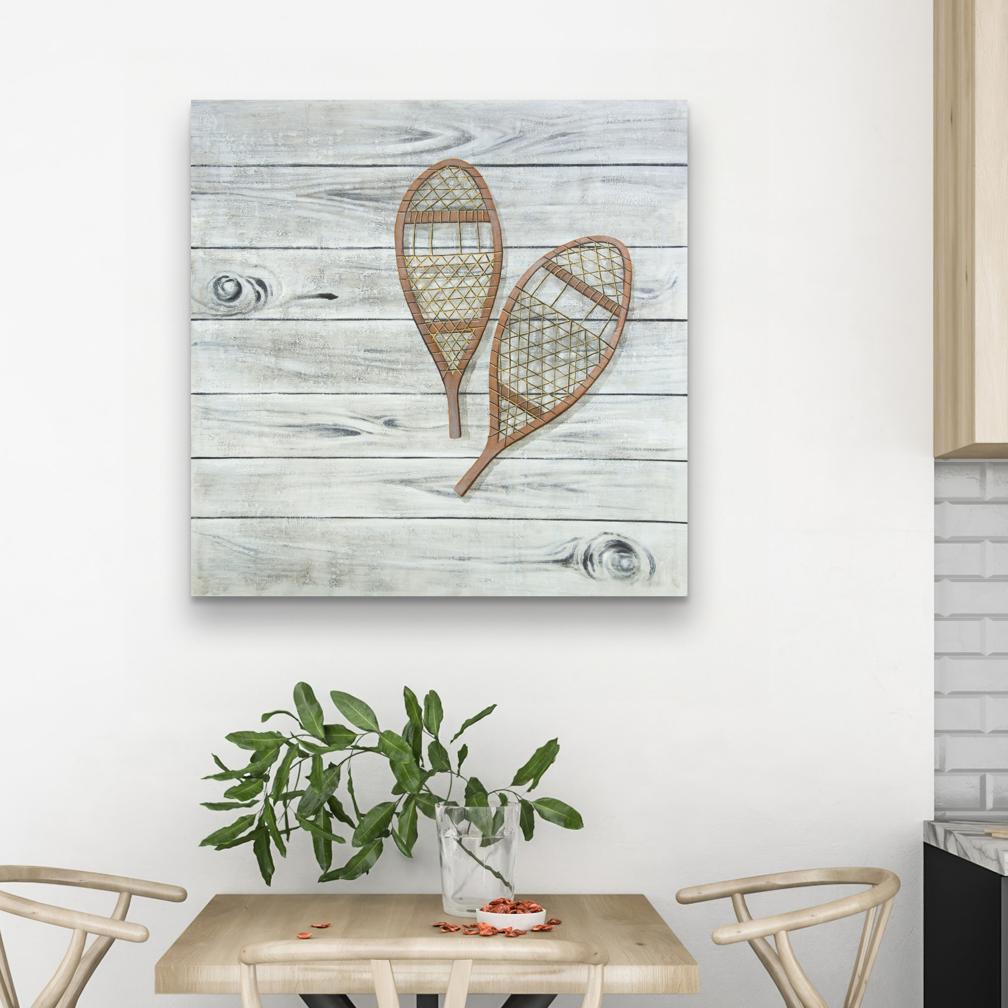 Begin Edition International Inc. Snowshoes - 32"x32" art on canvas ...