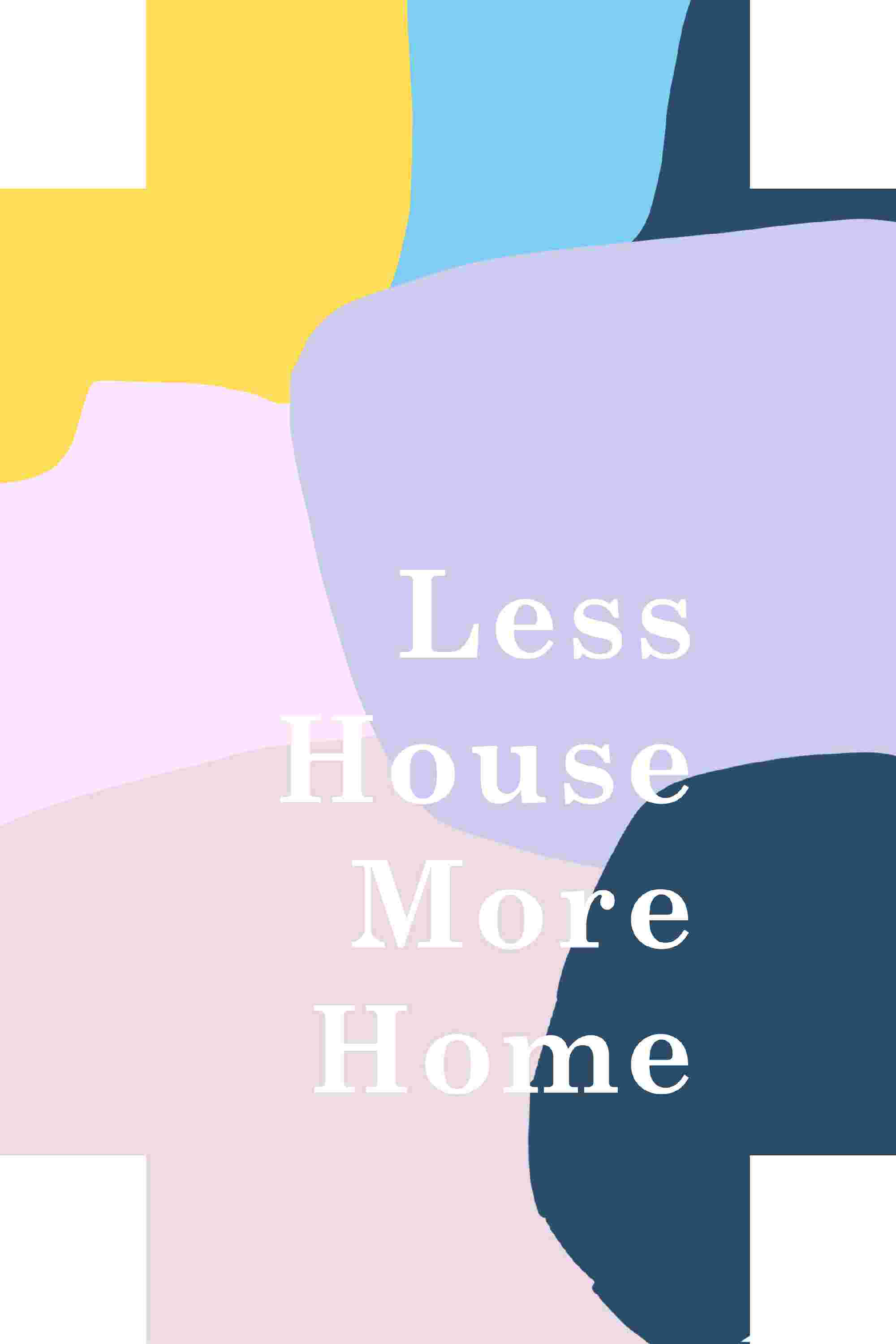 Gracie Oaks Less House More Home - Wrapped Canvas Textual Art | Wayfair