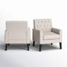 Wade Logan® Asaria 28.5" W Linen Armchair & Reviews | Wayfair