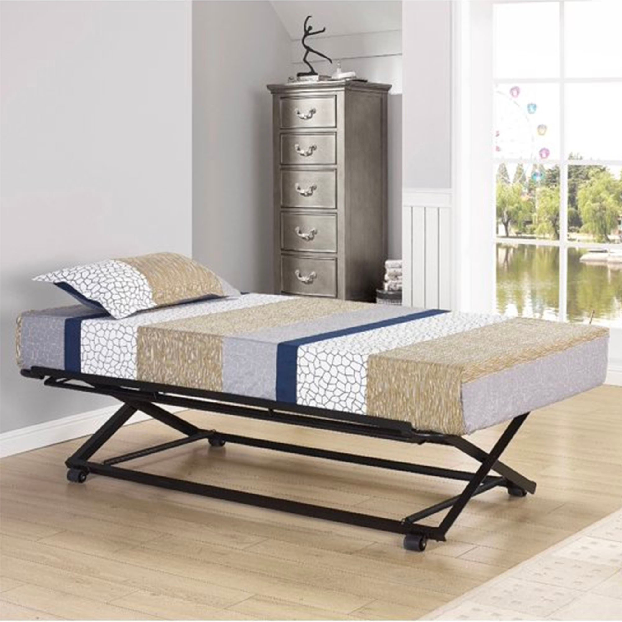 Alwyn Home Ariock 16'' Steel Wire-Grid Bed Frame | Wayfair