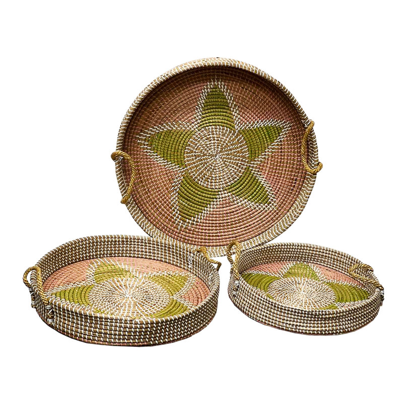 Bayou Breeze Rorer 3 Piece Serving Tray Set | Wayfair