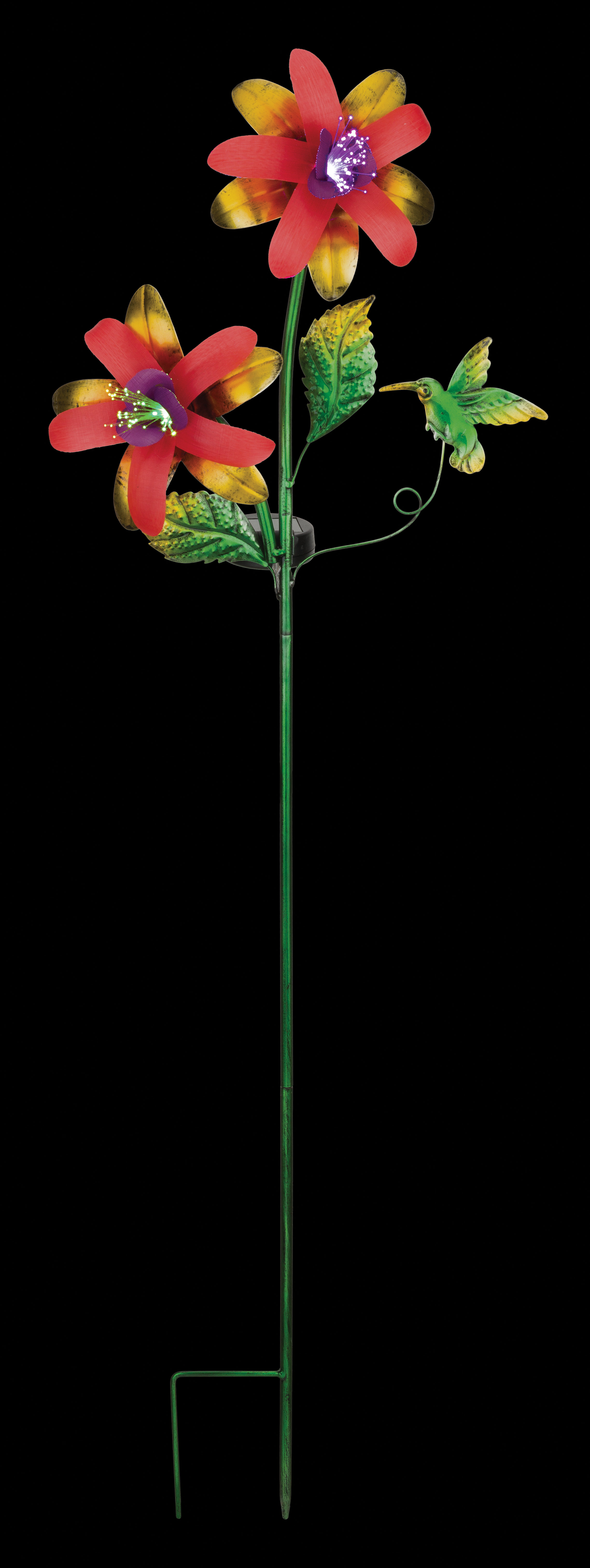 Regal Art & Gift Fantasy Flower Solar Stake - Fuchsia | Wayfair