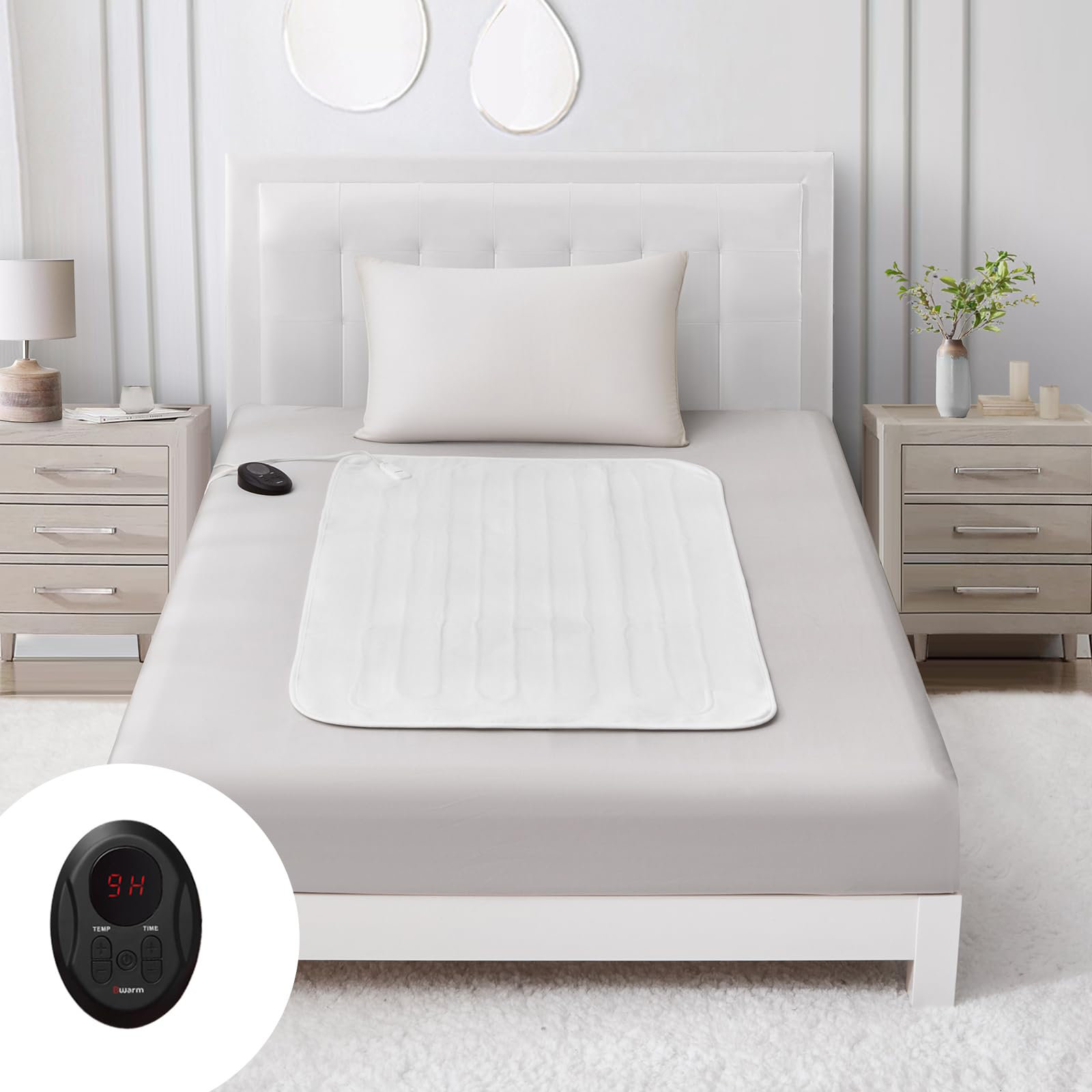 Alwyn Home Electric Heated Mattress Pad, Bed Warmer, 9 Heat Settings, 1 ...