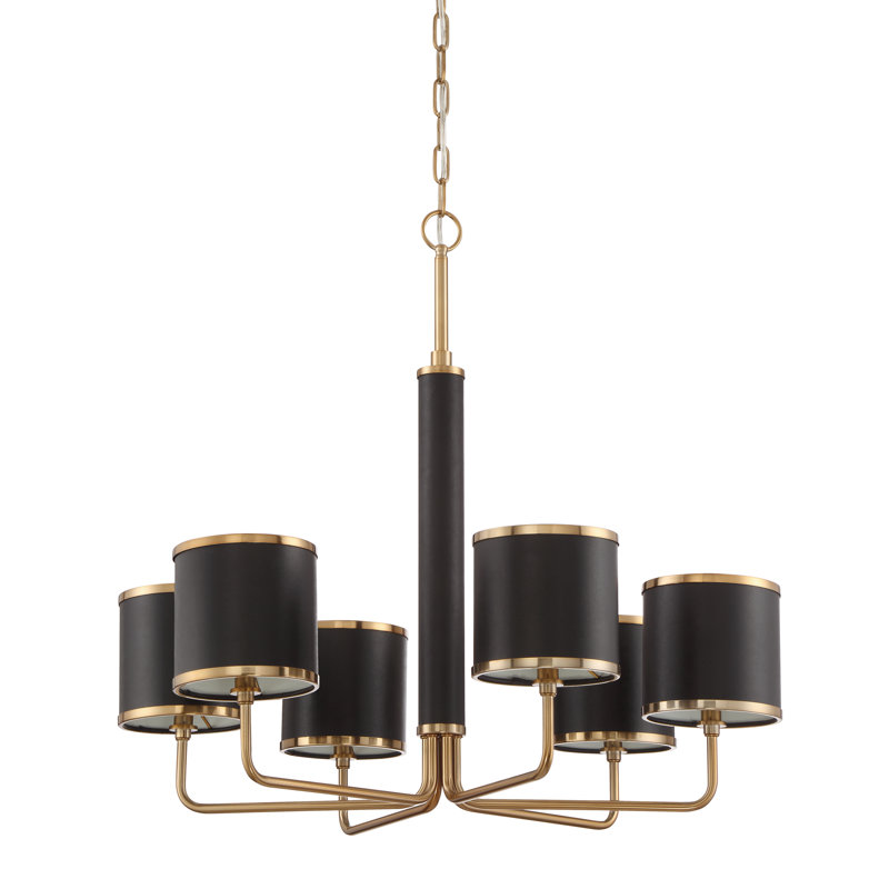 Trule Moffett 6 - Light Shaded Classic / Traditional Chandelier | Wayfair