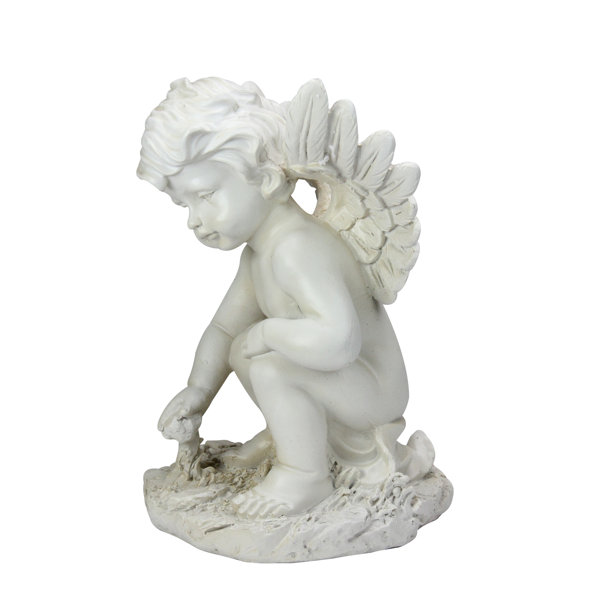Northlight Seasonal 12" Reaching Cherub Angel Outdoor Patio Garden ...
