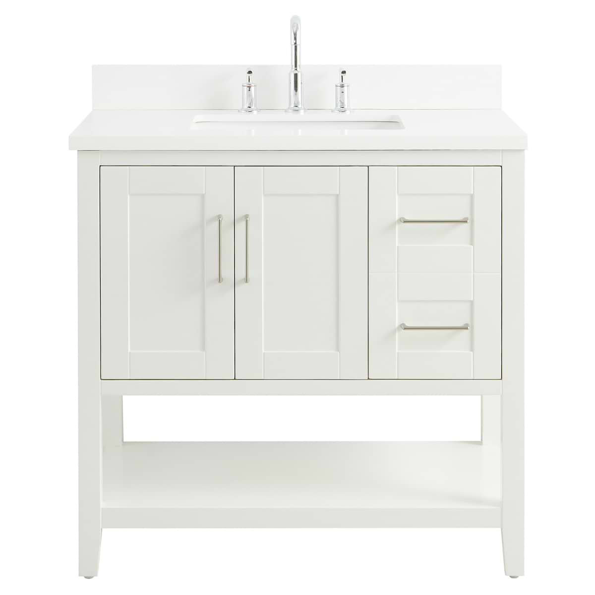 TileBar Sheraton 36" Freestanding Standard Single Bathroom Vanity with ...