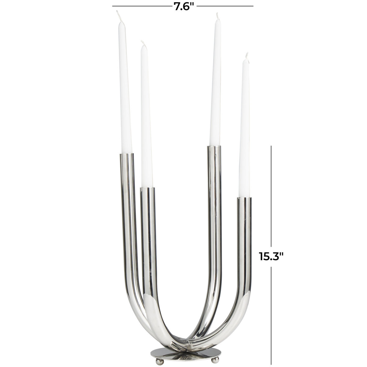 AllModern Bianca Stainless Steel Tabletop Candelabra & Reviews | Joss ...