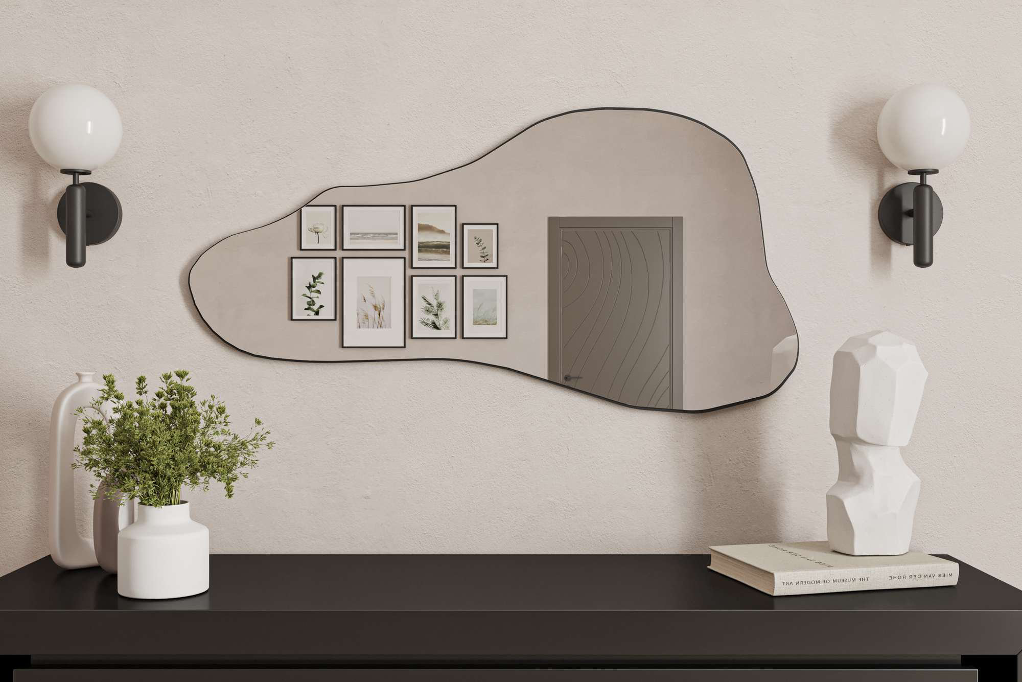 Orren Ellis Ecological Flotal-E Mirror Asymmetrical Mirror - Wayfair Canada