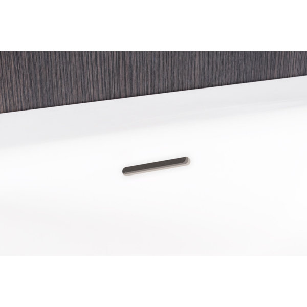 Wetstyle 60" Cube Collection Trough Lavatory, 4" Height, with Wood ...