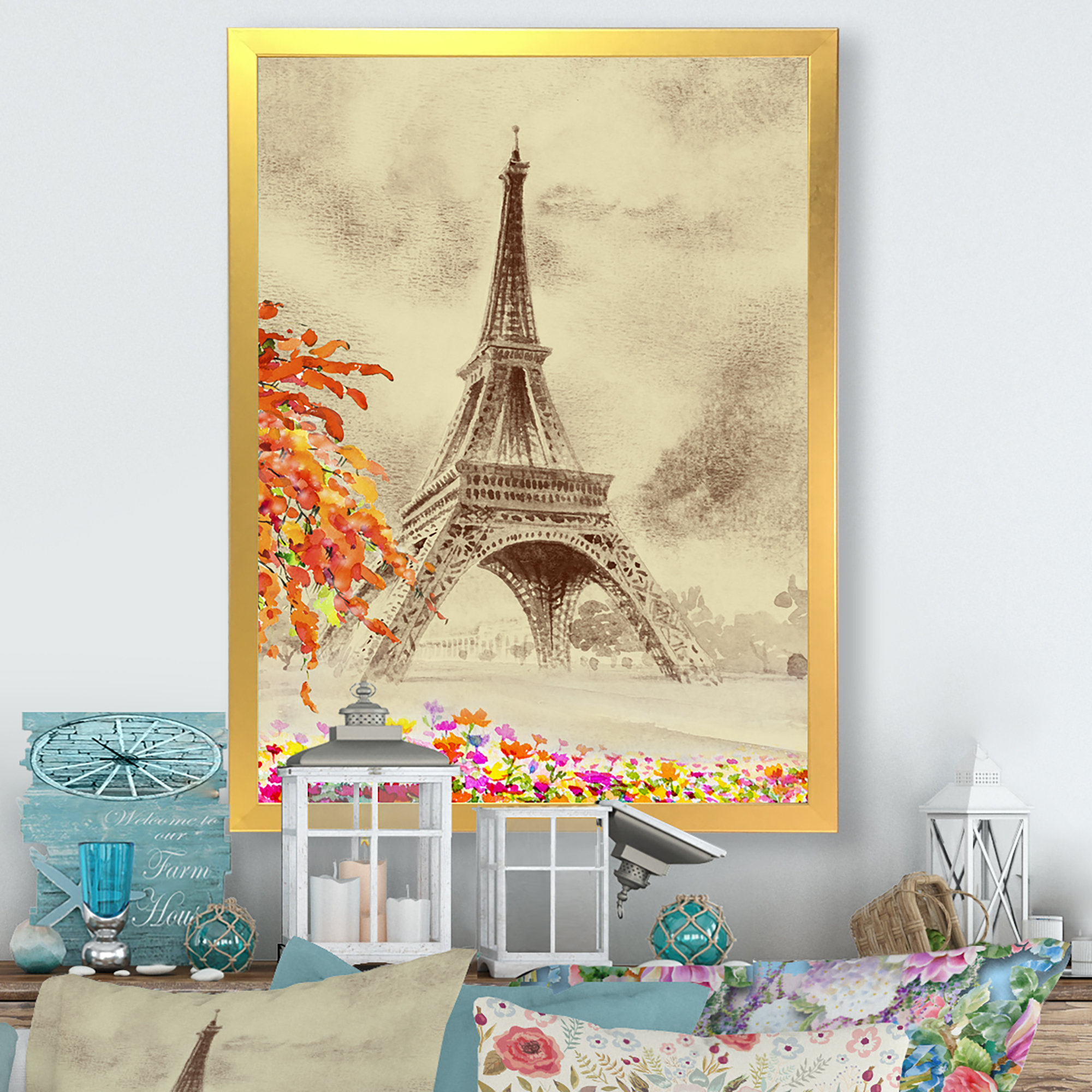 House of Hampton® Summer Paris France Eiffel Tower III - Traditional ...
