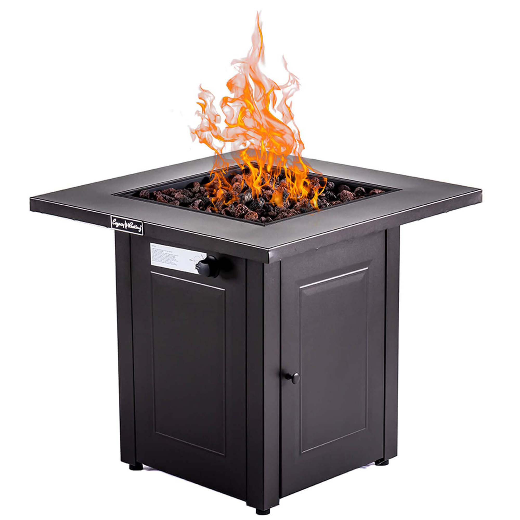 Galibens Outdoor Propane Fire Pit Table,50,000BTU, Outside Gas Dinning ...