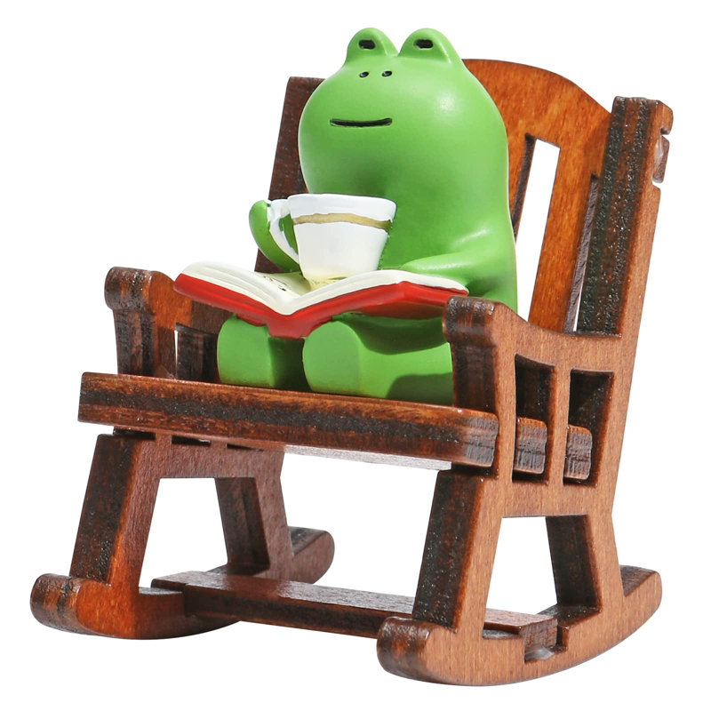 Trinx Frog Figurines Statue Desk Bedroom Decor | Wayfair