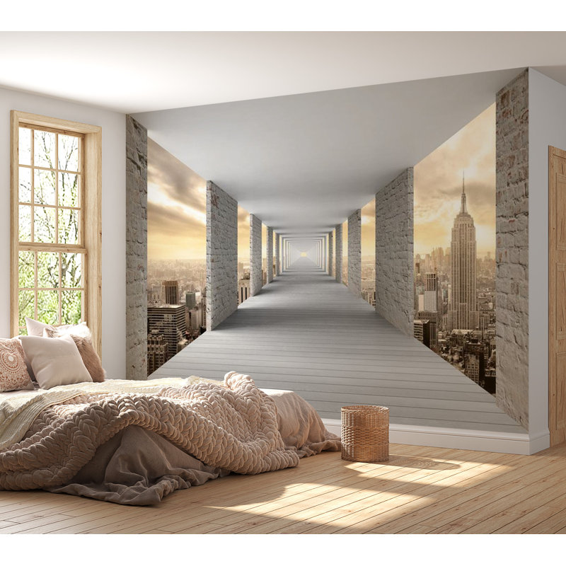 Hokku Designs Drevon Skyward Corridor Wall Mural | Wayfair
