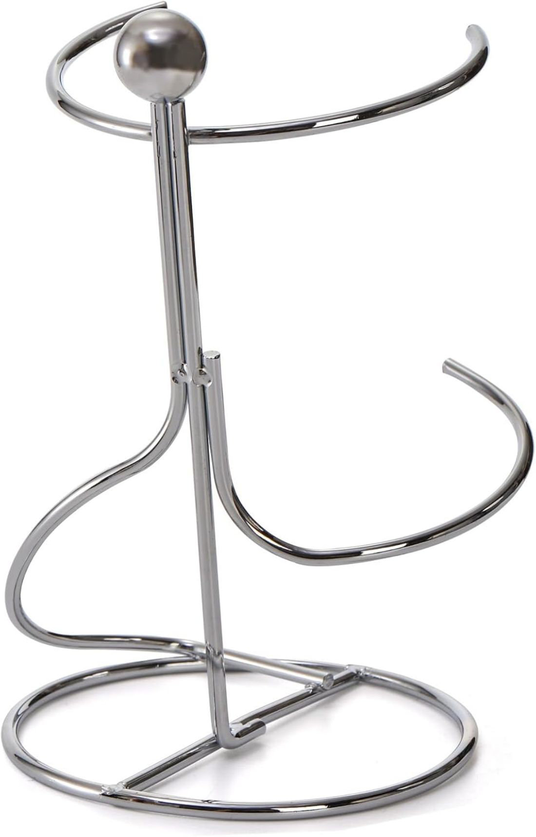 Prep & Savour 4 Packs Countertop Wine Rack, Silver Metal Small Wine ...