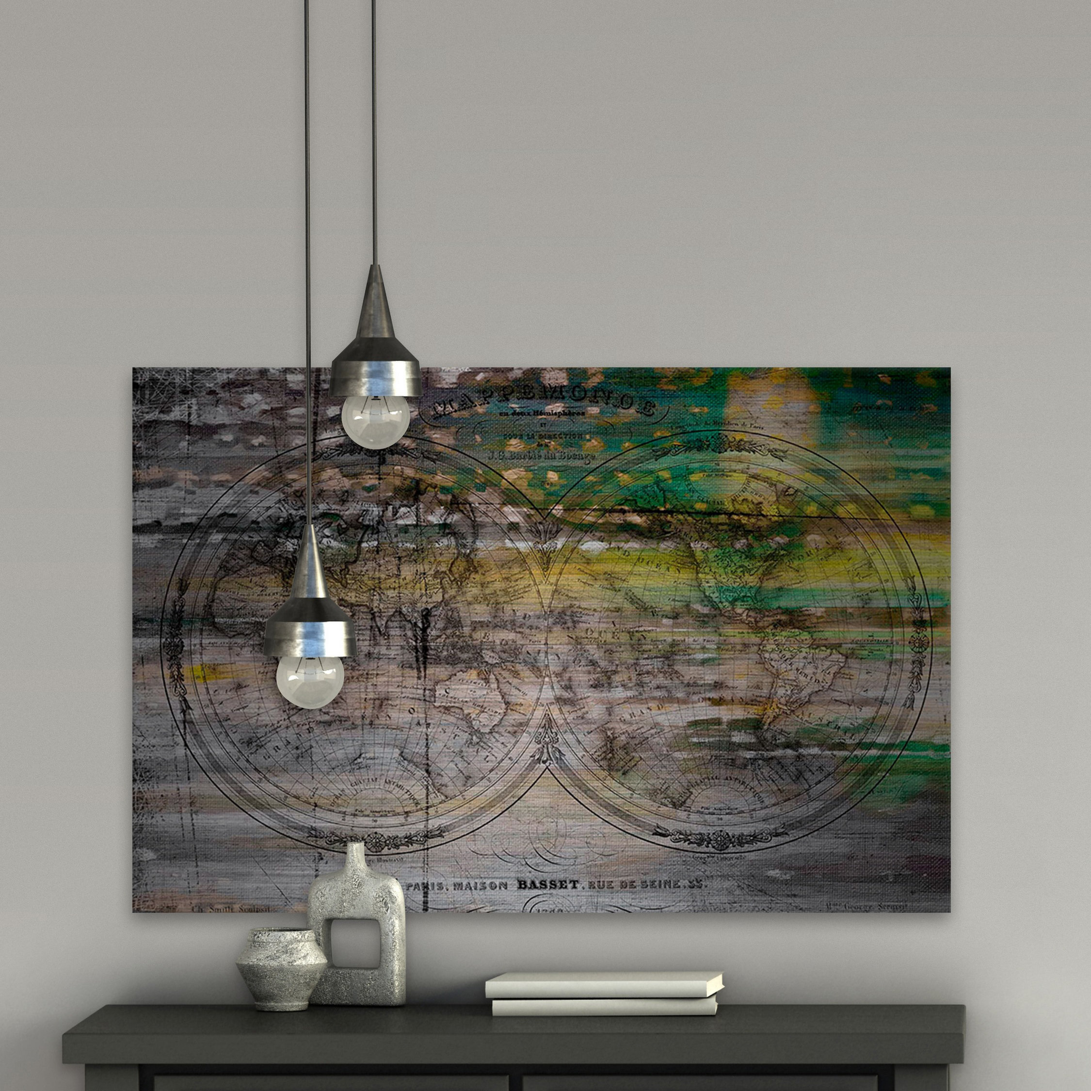 Rosalind Wheeler 'Green Globes' Print On Metal - Wayfair Canada