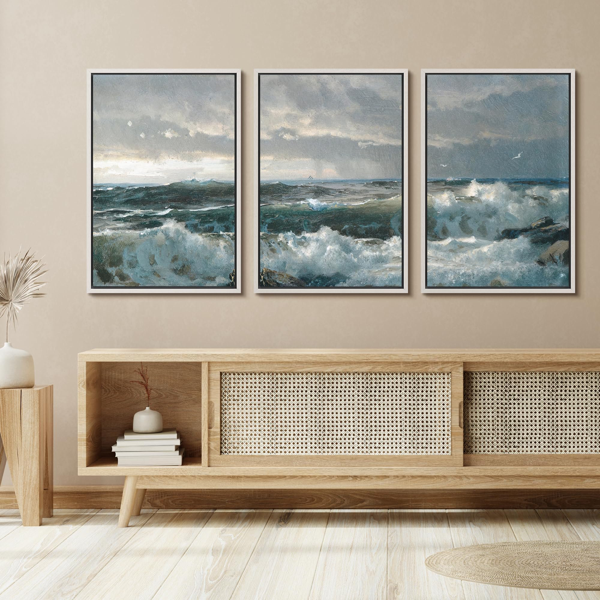 wall26 " Dynamic Ocean Waves Maritime Seascape Nature Landscape Vintage ...