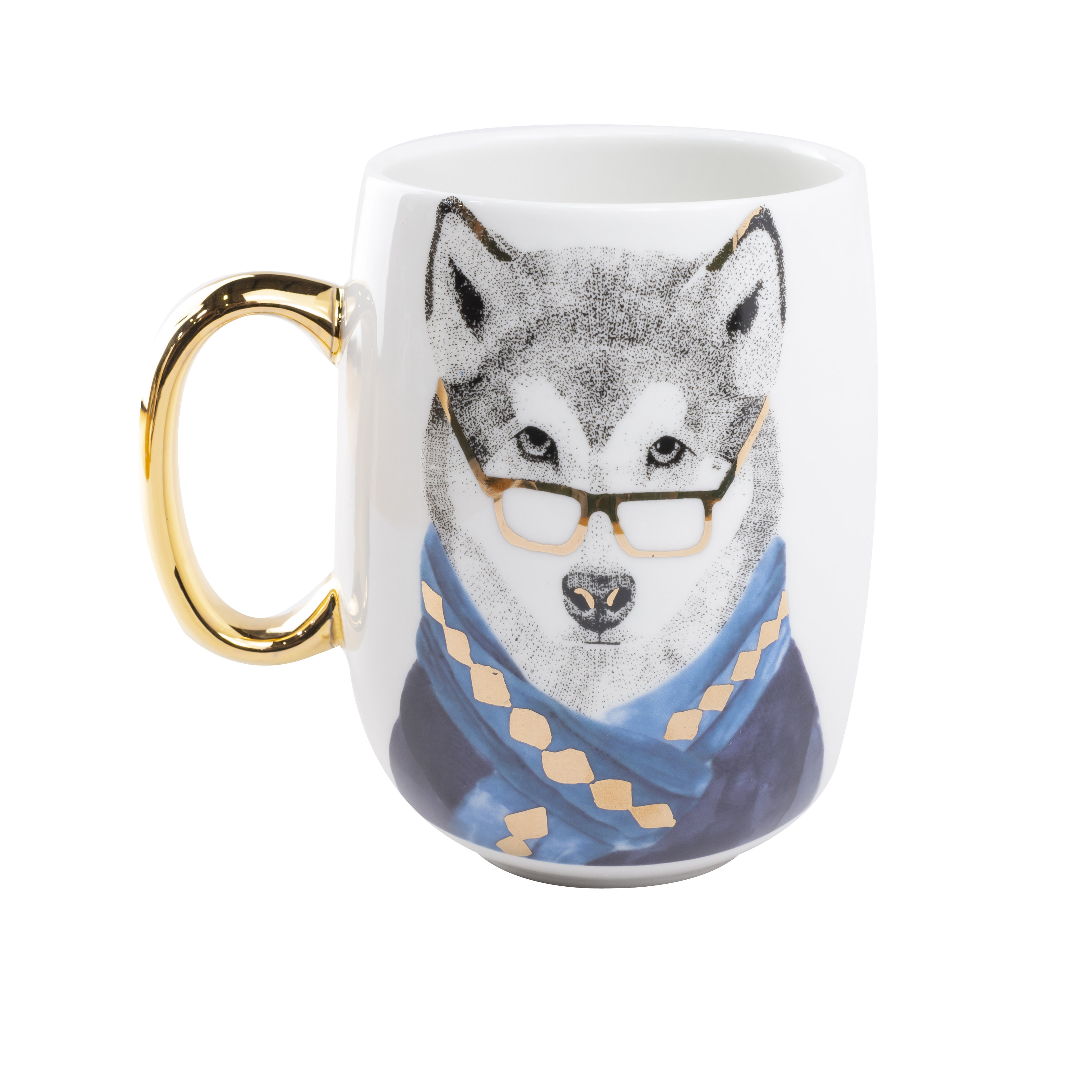 Grace's Tea Ware Hipster Animal Wolf Mug 26-Ounce - Wayfair Canada