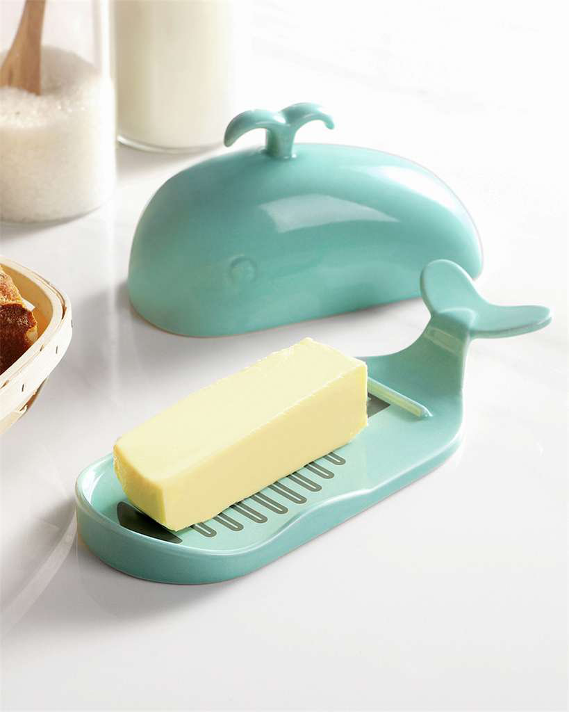 Breakwater Bay Beurrier en forme de baleine avec couvercle - Wayfair Canada