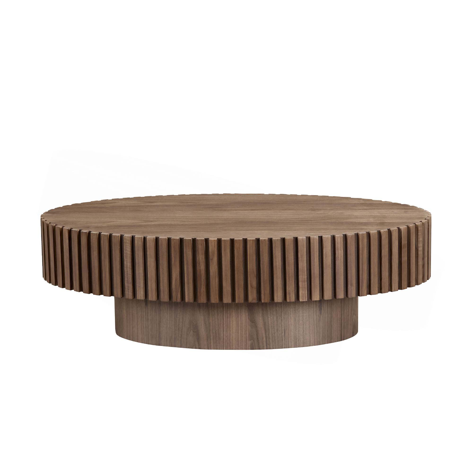 Corrigan Studio® Modern Handcraft Drum Coffee Table Length 43.7 Inch ...