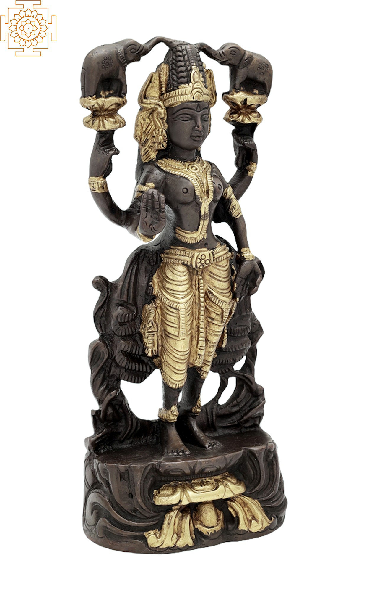 Bungalow Rose Sri Lakshmi Epithets Figurine | Wayfair