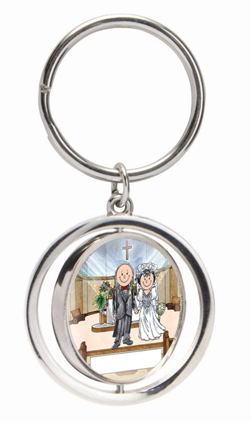 Printed Perfection Personalized Wedding - Inside Small Spinning Key ...