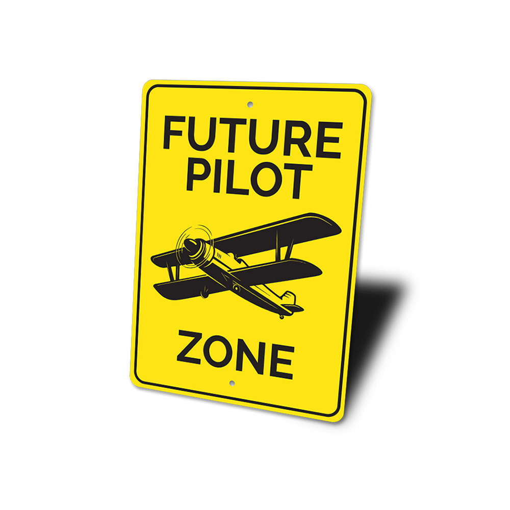 Lizton Sign Shop, Inc Future Pilot Zone Room Aluminum Sign | Wayfair