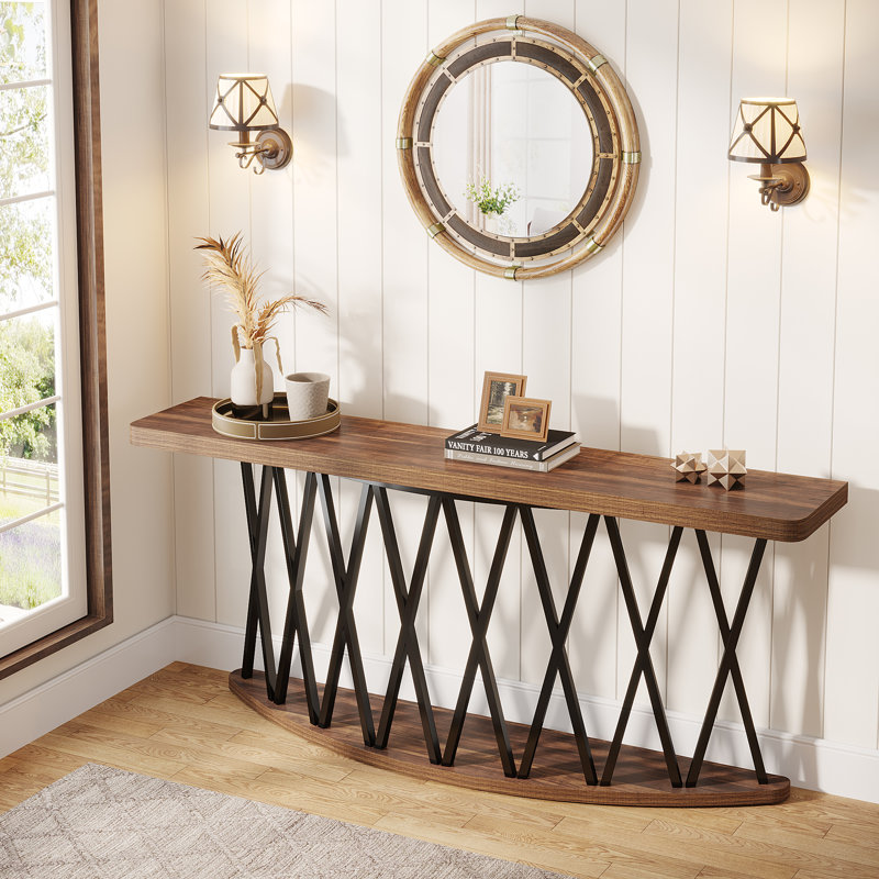 17 Stories Venissa 71" Extra Long Console Sofa Table | Wayfair