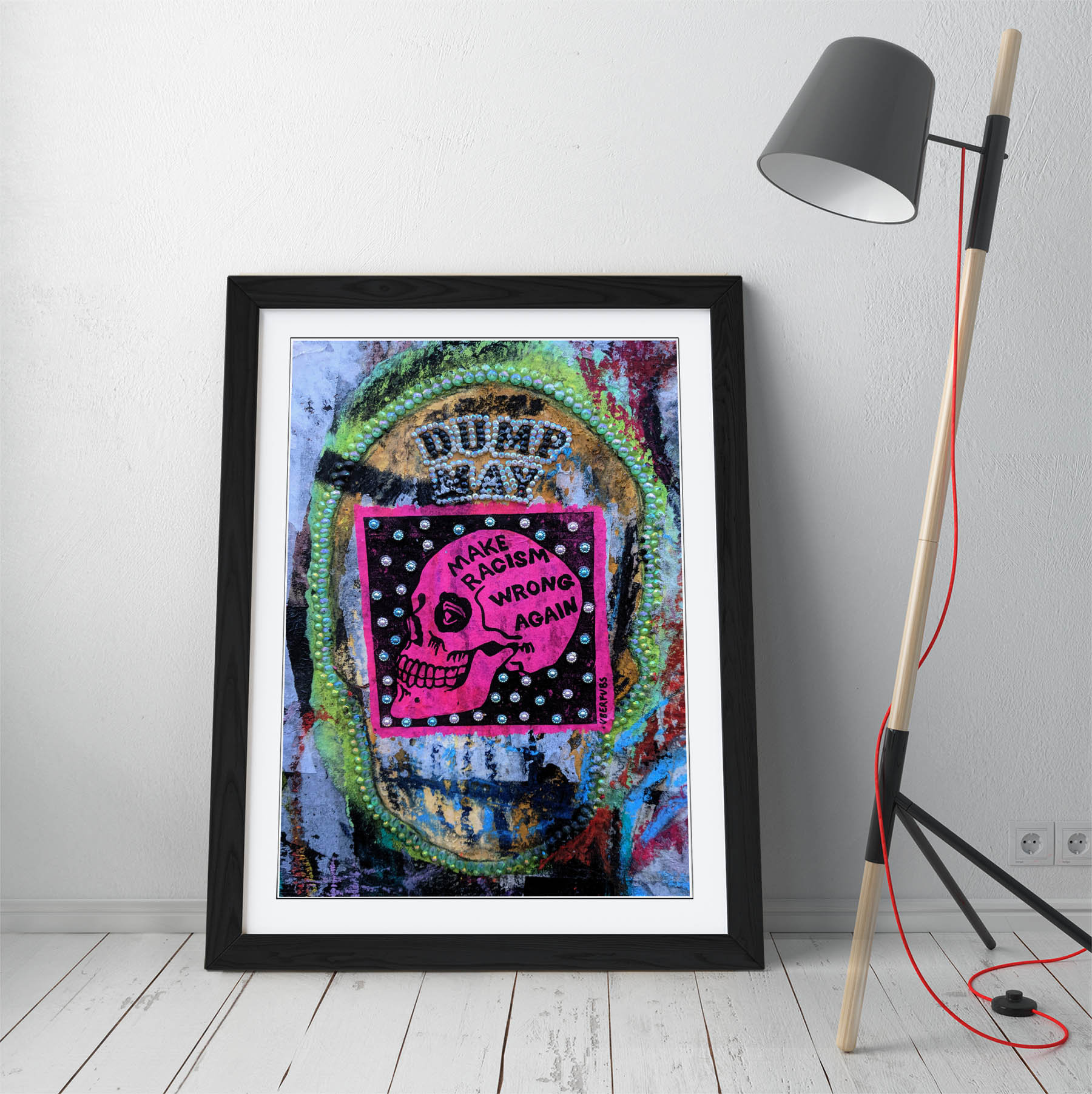 The Seasonal Aisle Anti Racism Graffiti London Artwork Framed Wall Art ...