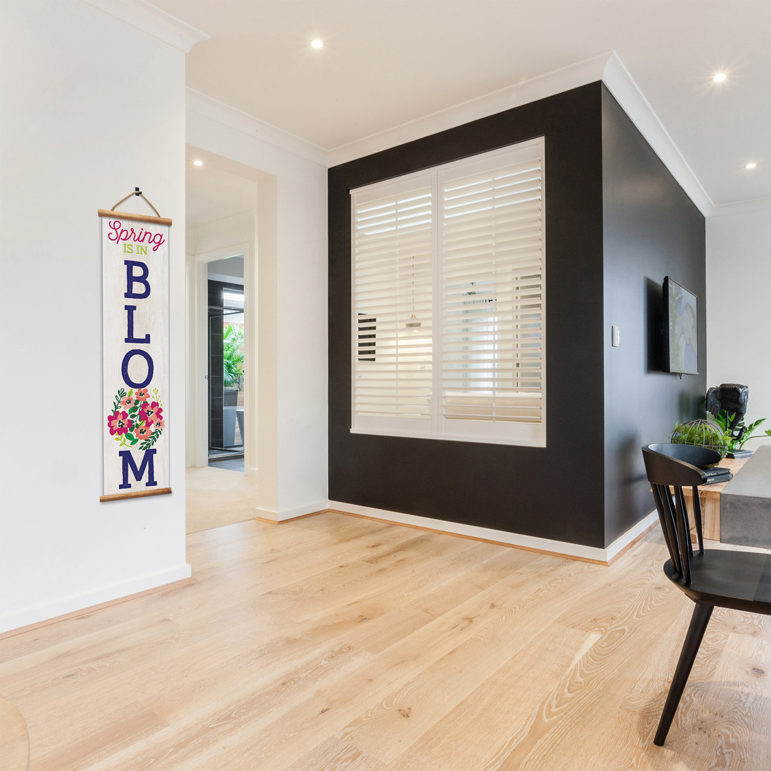 Arlmont & Co. Spring in Bloom Decorative Indoor/Outdoor Hanging Welcome ...