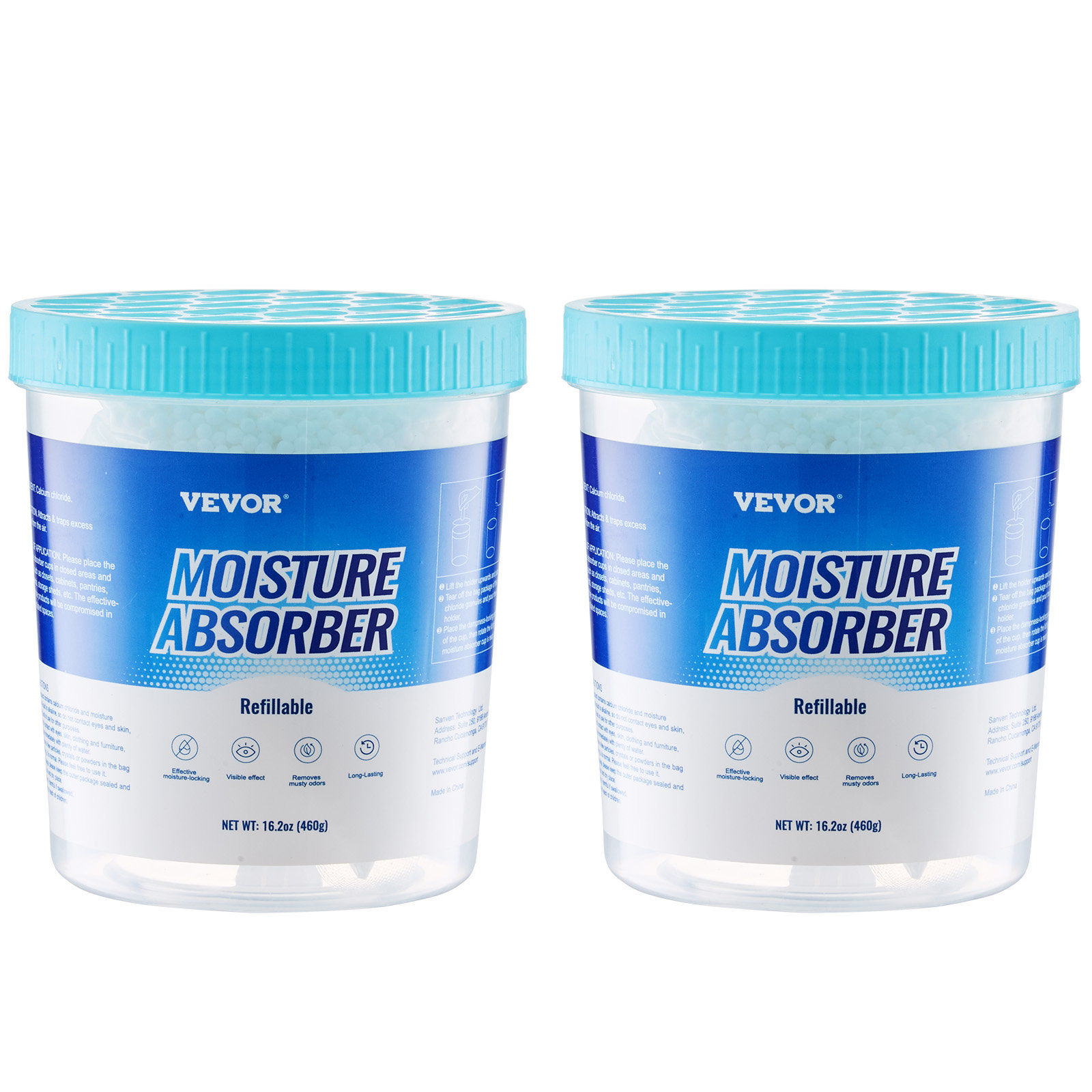 Stellweilan Tessberg Moisture Absorber Bucket, 2 Packs 16.2 oz Hi ...