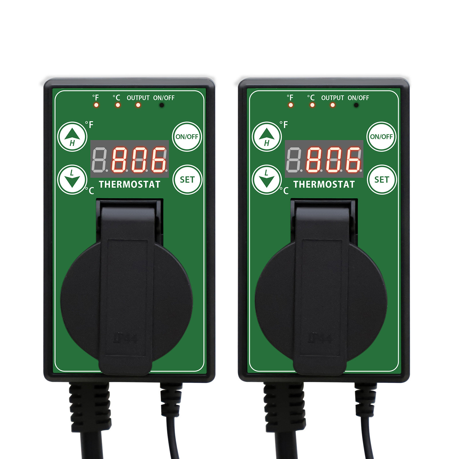 INTER HUT 2 Pack Digital Heat Mat Thermostat Controller for Seed ...