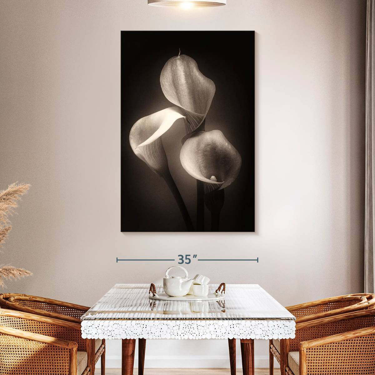 Lark Manor™ Harnek Calla Lilly Sepia | Wayfair