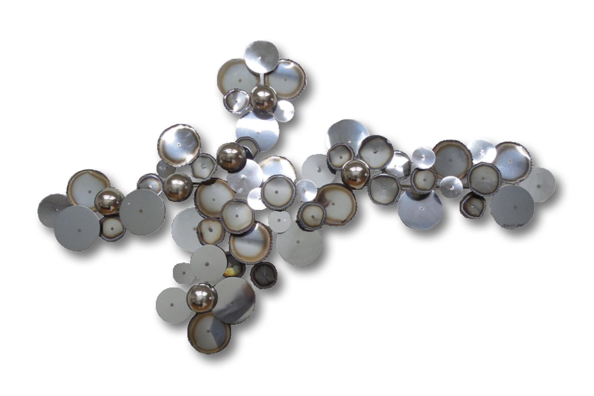 Artisan House Raindrops Small Silver Metal Wall Décor | Wayfair