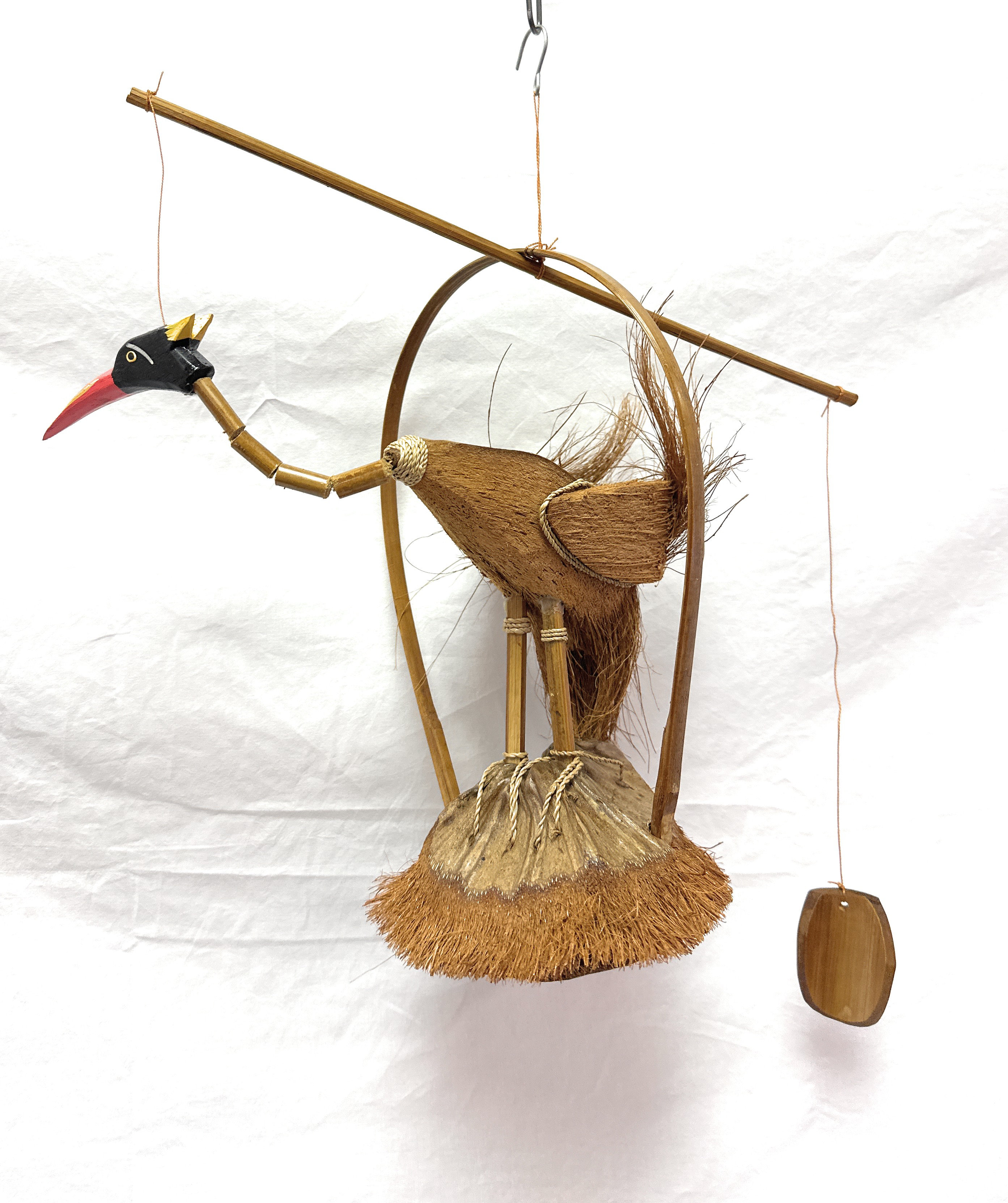 Highland Dunes Handmade Hanging Bird On Coconut | Wayfair