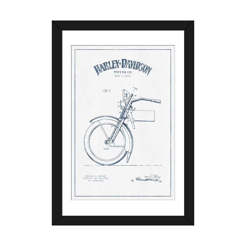 East Urban Home Ink 'Harley-Davidson Motorcycles II' Graphic Art Print ...