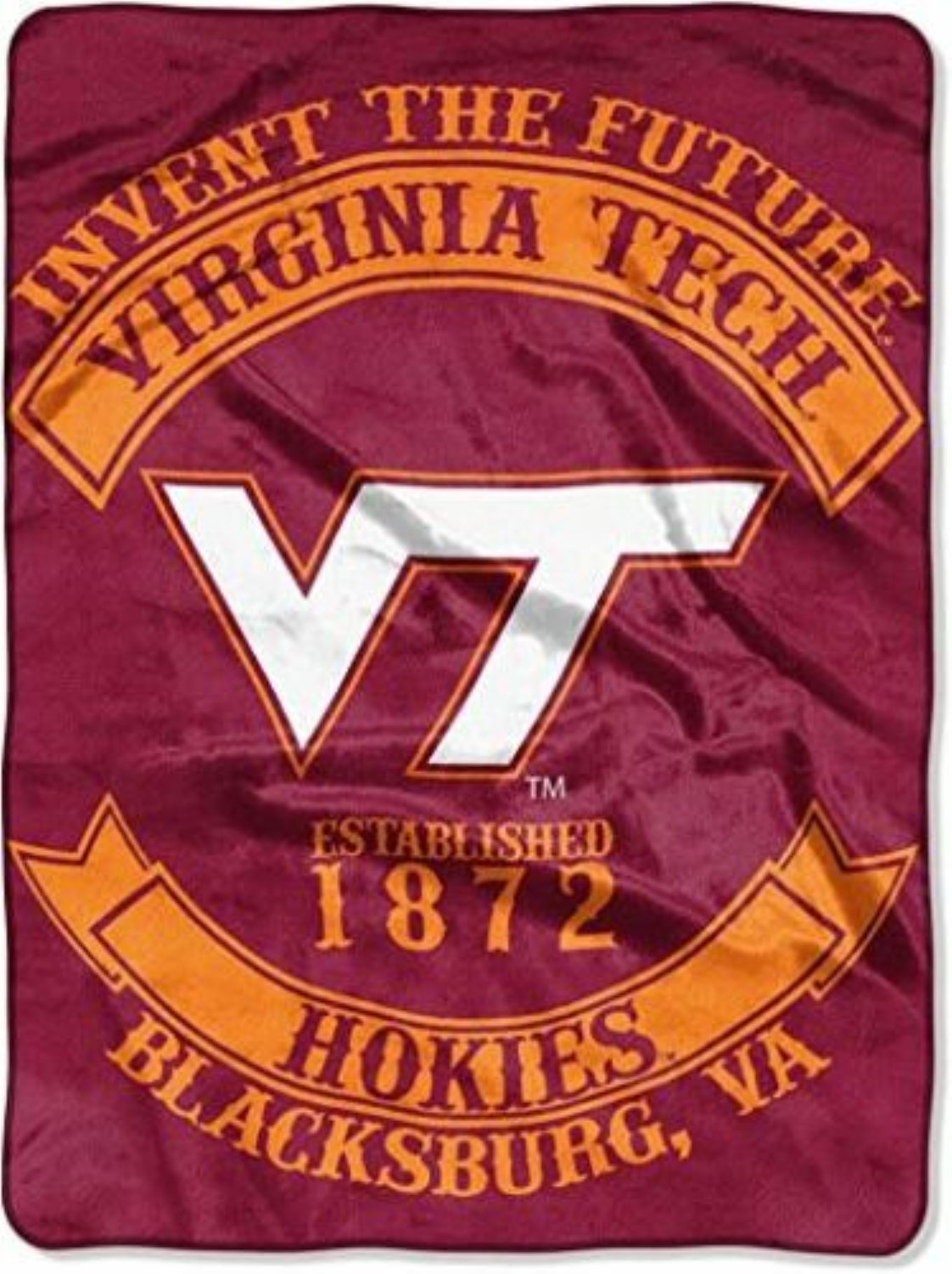 NY Textile Haus Virginia Tech Plush Blanket | Wayfair