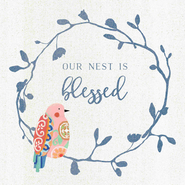 Trinx Our Nest Is Blessed with Pattern Bird | Wayfair