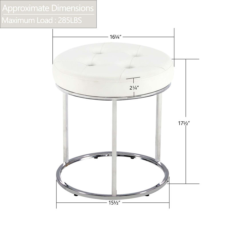 vanity stool dimensions
