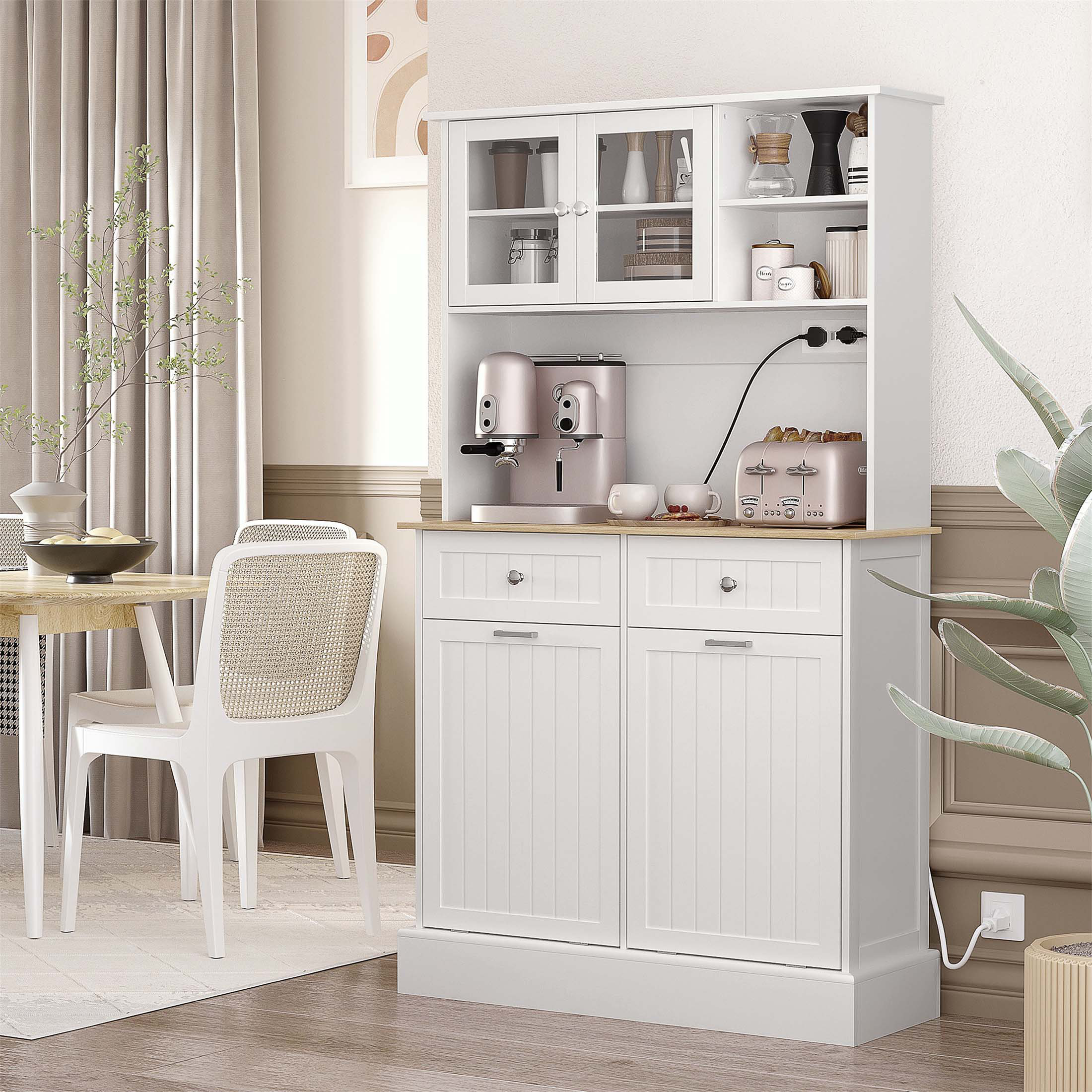 Lark Manor™ Pantry Cabinet with Adjustable Shelves, Doors | Wayfair