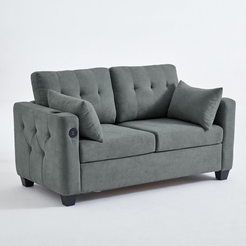 Wade Logan® Arval 67'' Upholstered Sleeper Sofa & Reviews | Wayfair