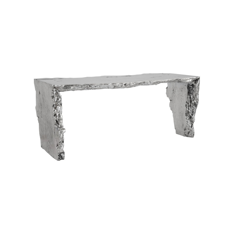 Phillips Collection Waterfall Desk, Silver Leaf | Wayfair