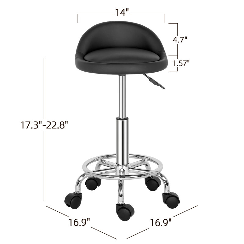 Wrought Studio™ Clairann Height Adjustable Lab Stool & Reviews | Wayfair