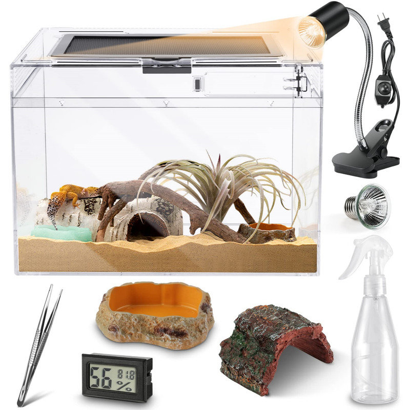 Tucker Murphy Pet™ Reptile Polycarbonate Terrarium Kit 7 Piece Starter ...