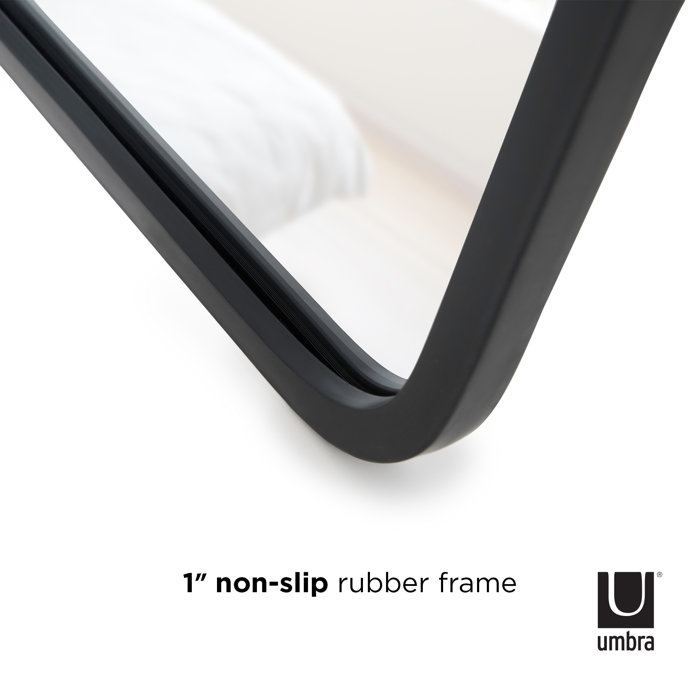 Umbra Hub Rectangle Rubber Mirror & Reviews | Wayfair