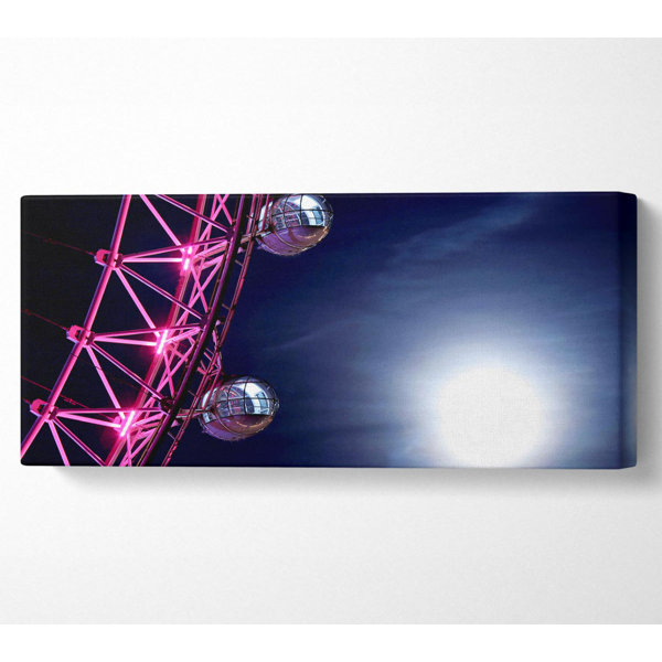 Ebern Designs London Eye Pods In The Moonlight - Wrapped Canvas Art ...