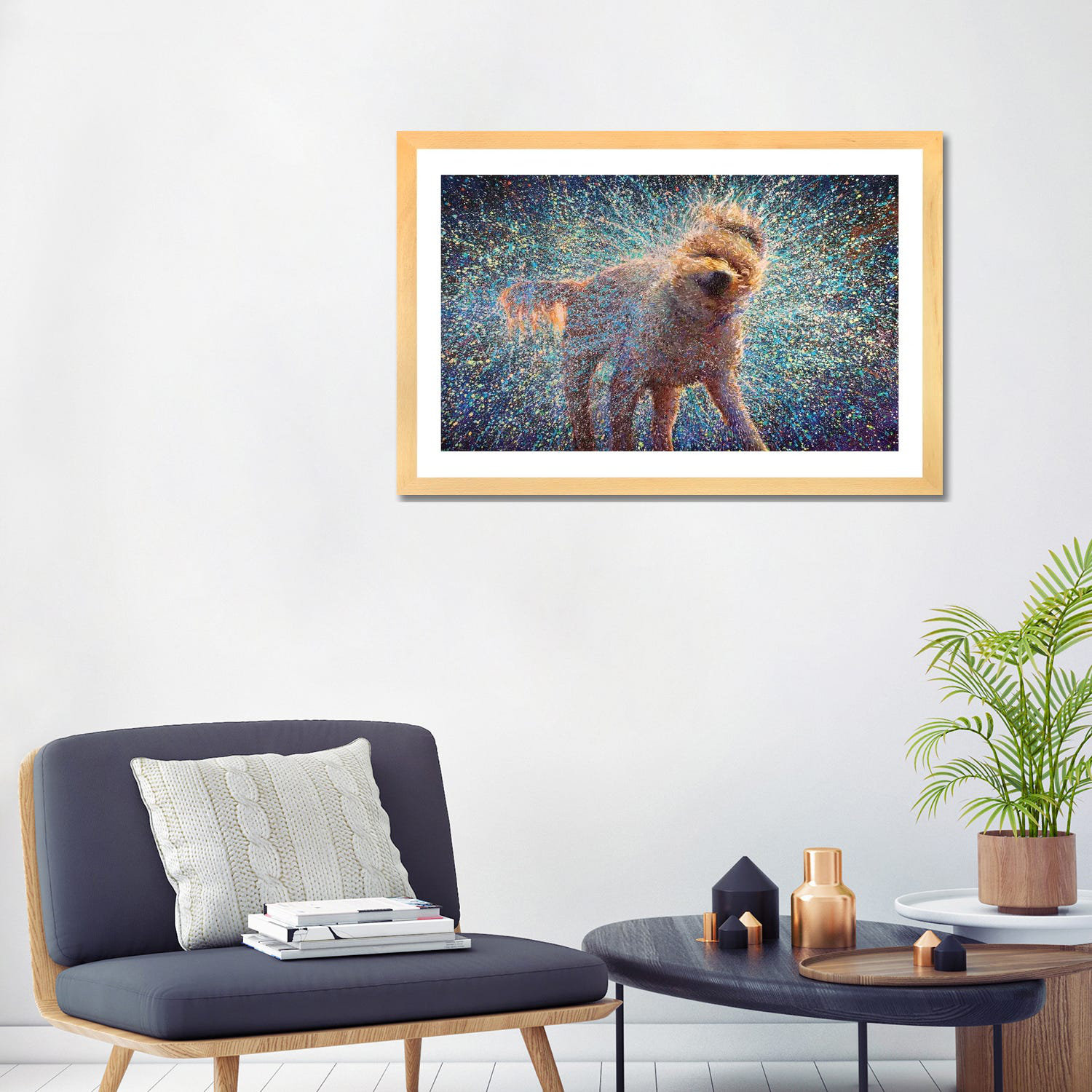 East Urban Home Canis Rufus by Iris Scott - Picture Frame Painting ...