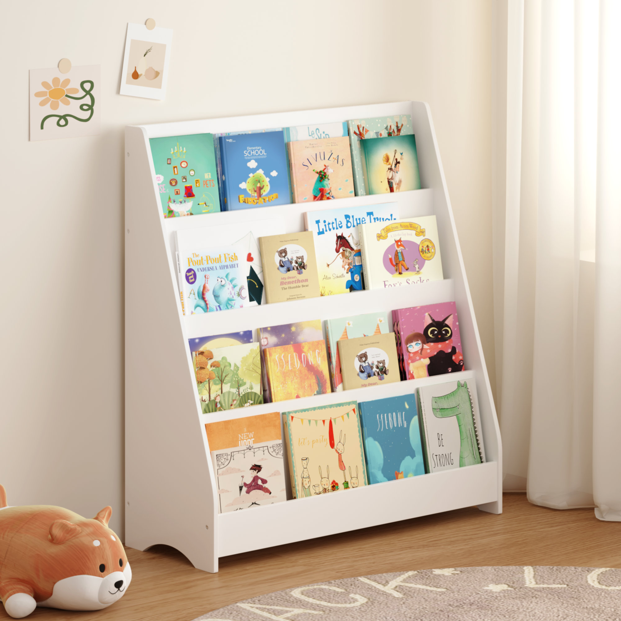 Isabelle & Max™ 4-Tier Kids Bookshelf, Toddler Book Display Shelves ...