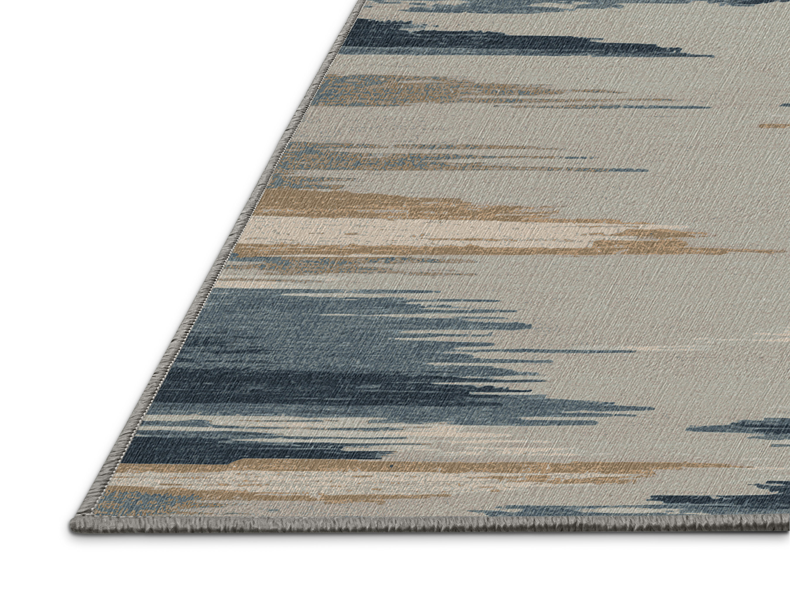 Rosecliff Heights Washable Winter Shore Coastal Area Rug | Wayfair